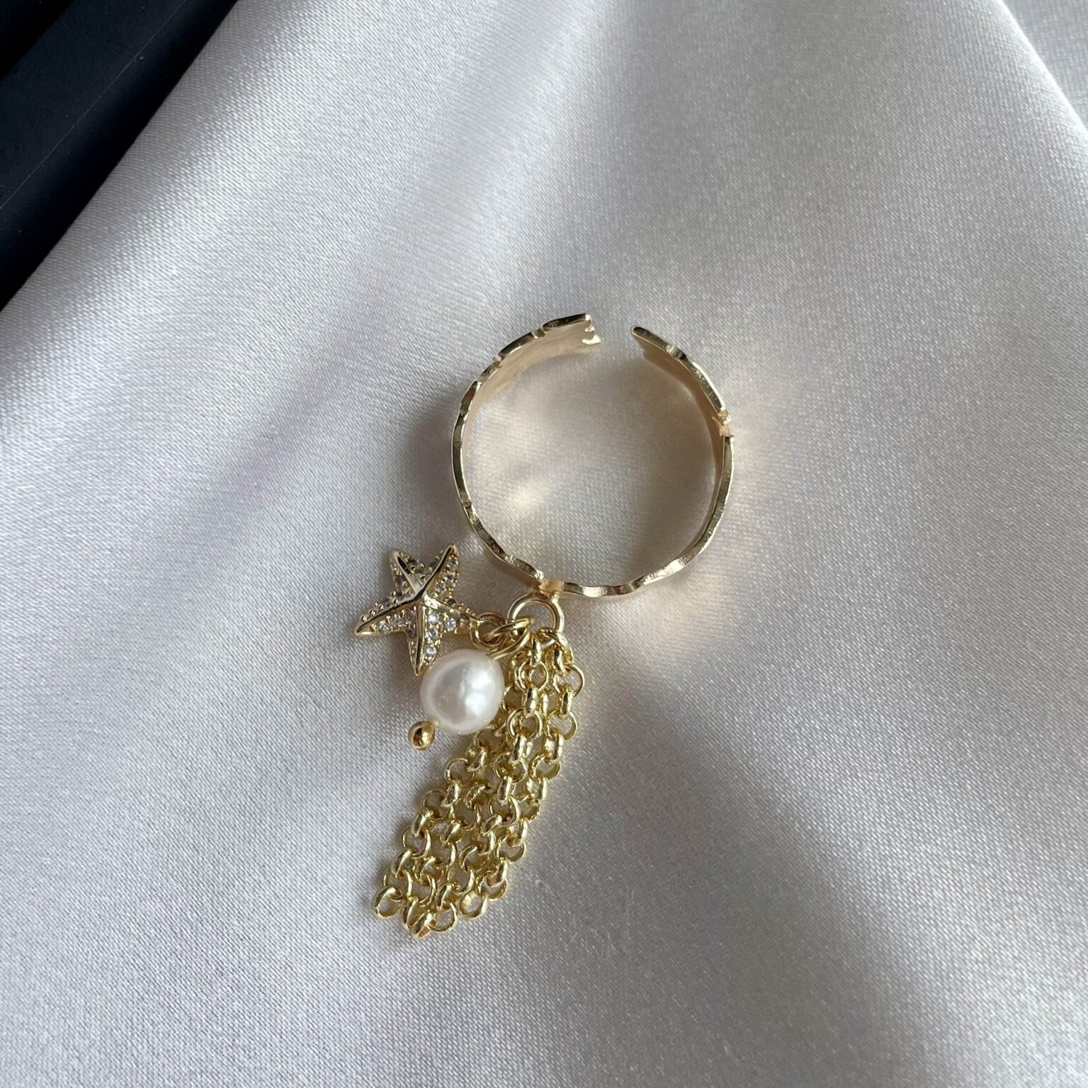 кольцо с морской звездой тайна океана Virossa Jewelry