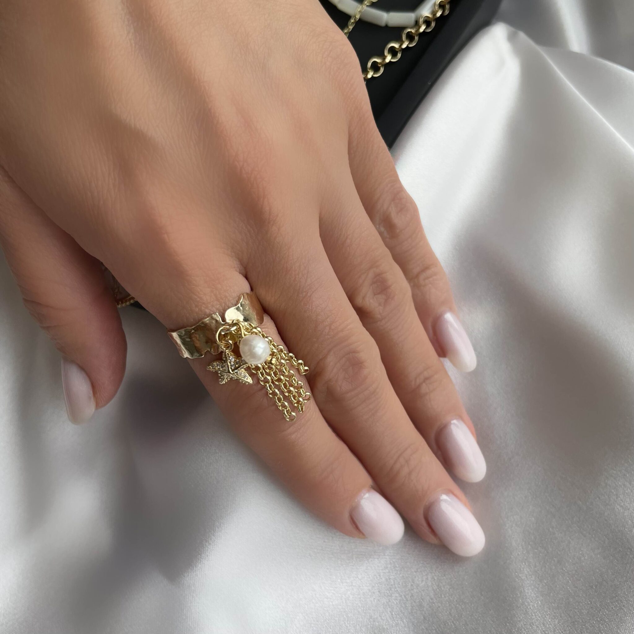 кольцо с морской звездой тайна океана Virossa Jewelry